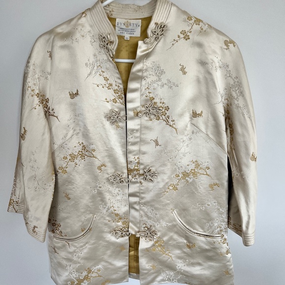 dynasty | Jackets & Coats | Vintage Silk Jacket By Dynasty | Poshmark